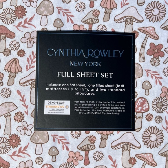 Cynthia Rowley | Bedding | Cynthia Rowley Full Sheet Set Mushroom ...